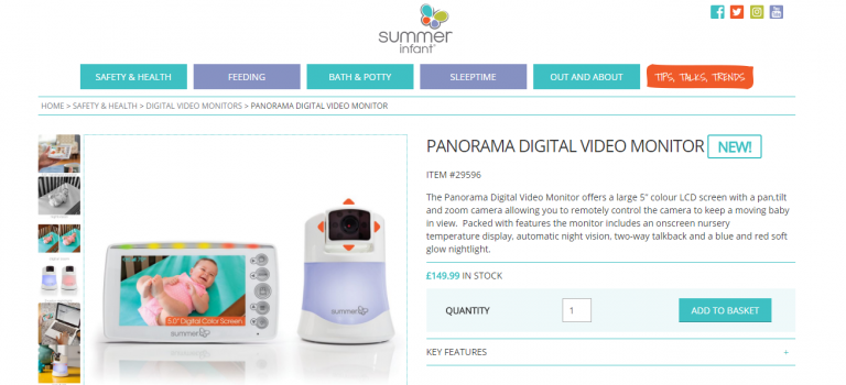 Summer Infant - Panorama Digital Color Video Monitor **REVIEW** - Run ...