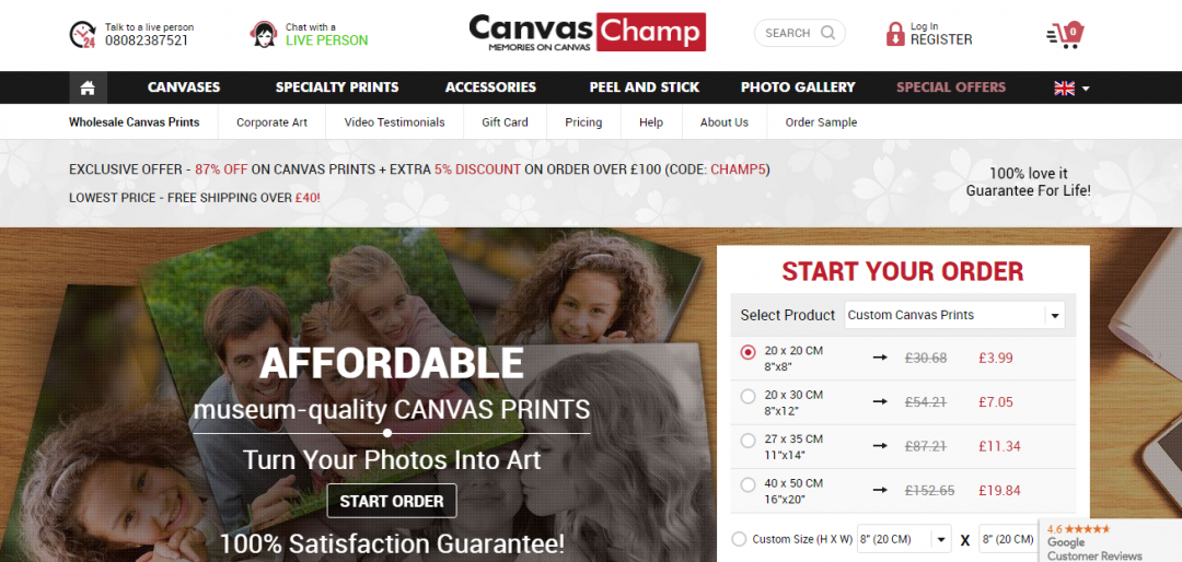 Canvas Champ - REVIEW - Design Your Own Framed Canvas